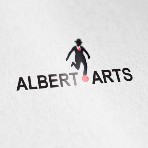 Albert Arts - Création des cartes de visite, annonce presse, bâche, flyer